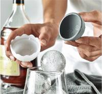 China Custom Food Grade Silicone Ice Cube Ball Wine Round Ice Sphere Ball Whiskey Ice Ball Mold Maker for sale