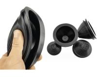 China Silicone EPDM NR NBR Black Tapered Rubber Grommets Customized Moulding for Cable Wiring for sale