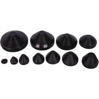 China Silicone EPDM NR NBR Black Tapered Rubber Grommets Customized Moulding for Cable Wiring for sale