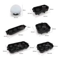 China Stocked Silicone Round Ice Cube Ball Drinking Wine Tray Bar Ice ball Maker Mold Sphere Mold for Party Festival for sale