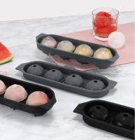 China Stocked Silicone Round Ice Cube Ball Drinking Wine Tray Bar Ice ball Maker Mold Sphere Mold for Party Festival for sale