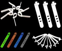 China MVQ Custom Moulding Silicone Rubber Molded Part for Multifunctional Adjustable Cable Band for sale