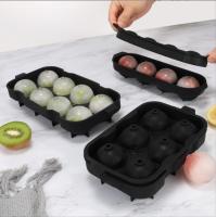 China Hot Stocked Silicone Ice Ball Maker Easy Release Reusable Sphere Cube Tray for Whiskey for sale
