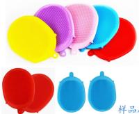 China Custom SBR Silicone Molded Part for Food Grade Dish Washing Brush and Vegetable Washing for sale