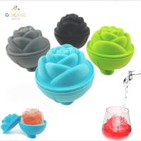 China Ice Cream Tools Silicone Mold Rose Flower Shape Ice Ball Face Ice Roller for Benefit for sale