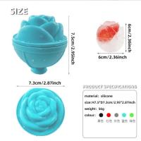 China Ice Cream Tools Silicone Mold Rose Flower Shape Ice Ball Face Ice Roller for Benefit for sale