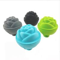 China Ice Cream Tools Silicone Mold Rose Flower Shape Ice Ball Face Ice Roller for Benefit for sale