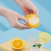 China S M L Size Silicone Ice Ball for Sustainable Whiskey Single Hole Design Printable Logo for sale