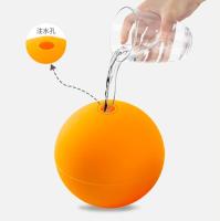 China S M L Size Silicone Ice Ball for Sustainable Whiskey Single Hole Design Printable Logo for sale