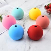 China Kitchen Tool Ice Cream Makers Type Silicone Ice Ball Mold for Single Hole Soft Rubber for sale