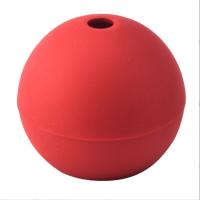 China Kitchen Tool Ice Cream Makers Type Silicone Ice Ball Mold for Single Hole Soft Rubber for sale