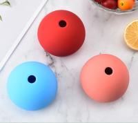 China Ice Cream Makers Eco Friendly Food Grade Silicone Single Round Big Ice Ball Maker Molds for sale