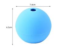 China Ice Cream Makers Eco Friendly Food Grade Silicone Single Round Big Ice Ball Maker Molds for sale