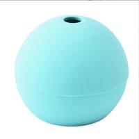 China Ice Cream Makers Eco Friendly Food Grade Silicone Single Round Big Ice Ball Maker Molds for sale