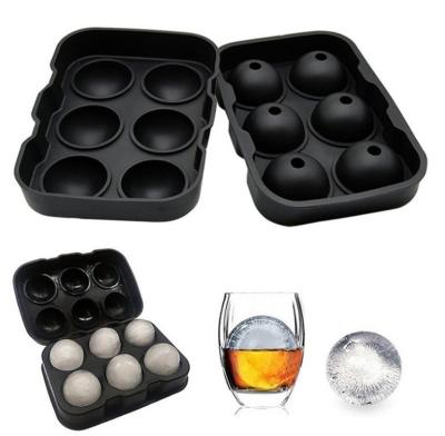 China Effortlessly Make Whiskey Round Balls with Reusable Silicone Ice Cube Tray for sale