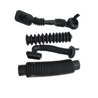 China MVQ Custom Compression Molded Flexible Corrugated Silicone Rubber Bellows for Moulding for sale