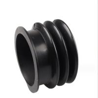 China MVQ Custom Compression Molded Flexible Corrugated Silicone Rubber Bellows for Moulding for sale