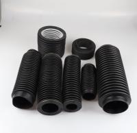 China MVQ Custom Compression Molded Flexible Corrugated Silicone Rubber Bellows for Moulding for sale