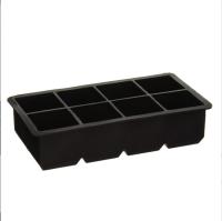 China 4 6 8 Cavity Silicone Ice Tray Mold Large Square Shape Easy Release Ice Cube Tray for sale