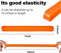 China Elastic Silicone Rubber Winding Belt for Lunch Box Colorful Cutting Service Binding for sale