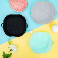 China Silicone Air Fryer Pot for Baking Dishes Pans Reusable Silicon Oven Pan for sale