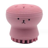 China Deep Pore Exfoliating Silicone Facial Cleansing Brush with Octopus Shape and Stocked for sale