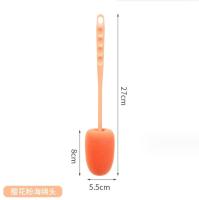 China Stocked TPR PP Silicone Bottle Cleaning Brush for Washing Baby Bottles Long Handle for sale