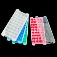 China Food Grade 24 36 Square Ice Cube Silicone Mold with Plastic Type PP and PP Cover for sale