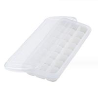 China Food Grade 24 36 Square Ice Cube Silicone Mold with Plastic Type PP and PP Cover for sale
