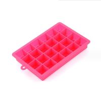China Food Grade Silicone Ice Cube Trays with Lids 15 Cavity and 24 Cavity Easy Release Molds for sale