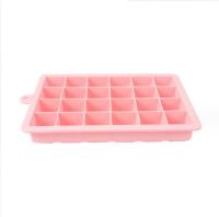 China Food Grade Silicone Ice Cube Trays with Lids 15 Cavity and 24 Cavity Easy Release Molds for sale
