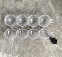 China DIY Silicone Ice Maker Whiskey Ice Hockey Four Hole Mold Round Plastic Ice Ball Mould for sale