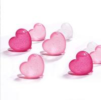 China Ice Cream Tools Plastic Heart Shape Ice Cube for Beer Cooling Food Grade Bar Accessories for sale