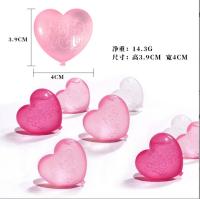 China Ice Cream Tools Plastic Heart Shape Ice Cube for Beer Cooling Food Grade Bar Accessories for sale