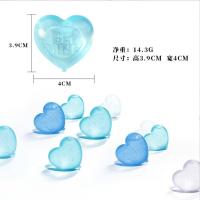 China Ice Cream Tools Plastic Heart Shape Ice Cube for Beer Cooling Food Grade Bar Accessories for sale