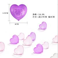 China Ice Cream Tools Plastic Heart Shape Ice Cube for Beer Cooling Food Grade Bar Accessories for sale
