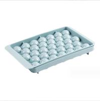 China Round Reusable Ice Cube Maker with Lid Eco-Friendly Food Grade PP Plastic for sale