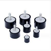 China Male Tapered Vibration Damper Mounts with Customized Rubber Bumper Feet and Moulding for sale