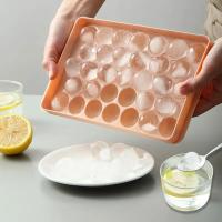 China 33 Grids Round Ball Ice Cube Tray for Ice Cream Tools Made of Eco-Friendly PP Plastic for sale