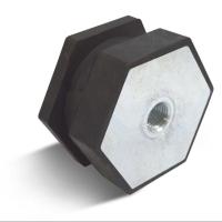 China Rubber and Metal Custom Hexagonal Engine Shock Absorber Pad Foot for Pneumatic Buffer for sale