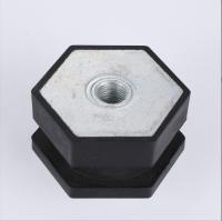 China Rubber and Metal Custom Hexagonal Engine Shock Absorber Pad Foot for Pneumatic Buffer for sale