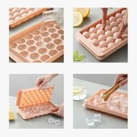 China Mini Circle Ice-Cube Trays PP Plastic Round Ice Ball Maker Mold for Freezer for sale