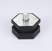 China Rubber and Metal Custom Hexagonal Engine Shock Absorber Pad Foot for Pneumatic Buffer for sale