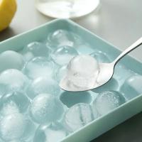 China Mini Circle Ice-Cube Trays PP Plastic Round Ice Ball Maker Mold for Freezer for sale