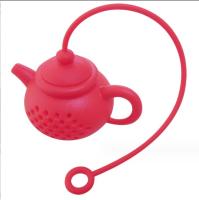 China Silicone Tea Bag Leaf Filter Diffuser Portable Tea Infuser for Creative Teapot Shape for sale