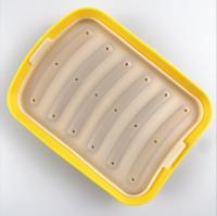 China Cake Tools Food Grade DIY Reusable Silicone Sausage Making Mold With 6 Cavity Hot Dogs Baking Mold for sale