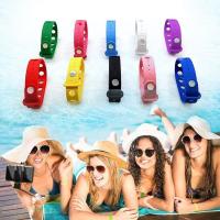 China Colorful Silicone Wristband Adjustable Bracelet for Charms and Wrist Strap Shoes for sale