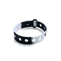 China Customized Multi Color Silicone Wristband For Kids With Holes For Charms By Moulding for sale