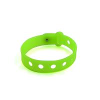 China Customized Multi Color Silicone Wristband For Kids With Holes For Charms By Moulding for sale