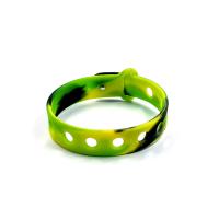 China Customized Multi Color Silicone Wristband For Kids With Holes For Charms By Moulding for sale